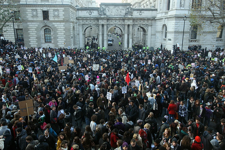 Student protests against cuts and fees photo gallery, November 24 2010 ...